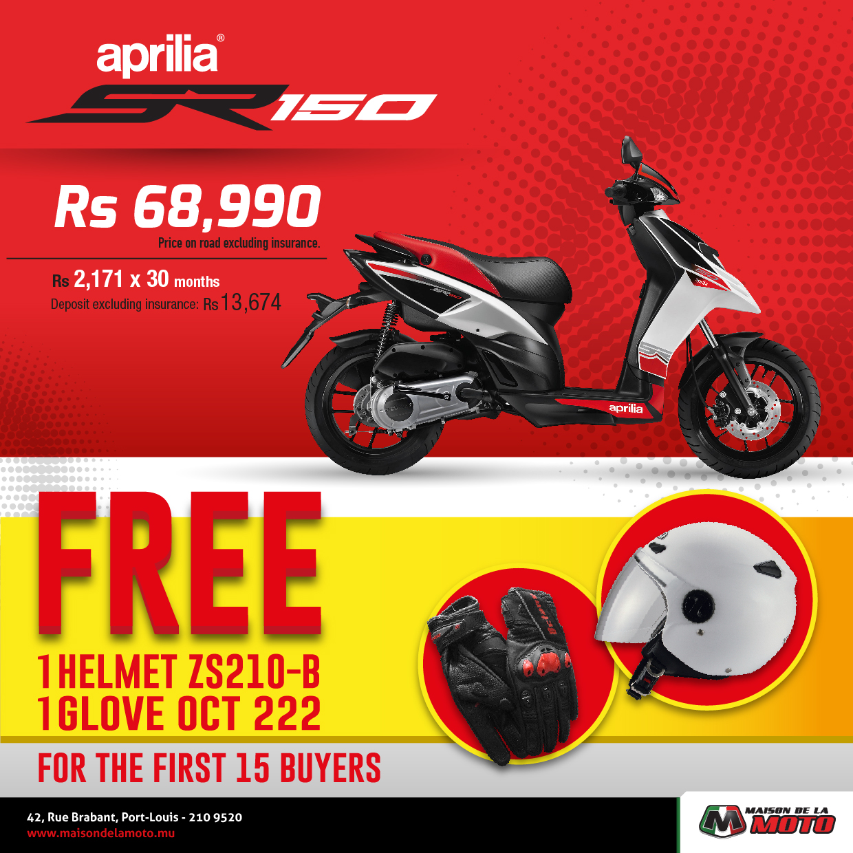 Maison de la Moto Mauritius - Aprilia, Derbi, Vespa, Piaggio, Moto Guzzi